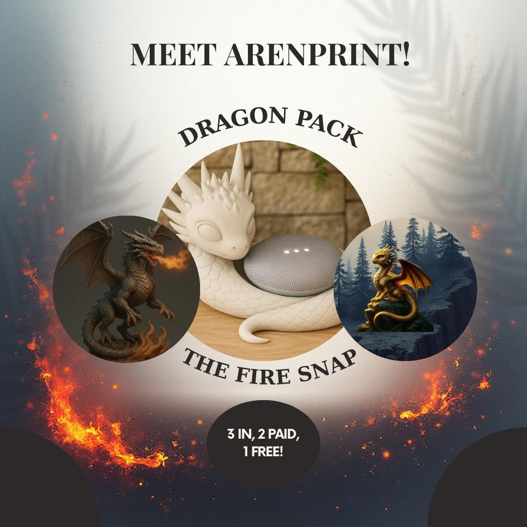 Dragon STL Bundle, Baby Speaker Stand, Fire Dragon, Andarna-inspired ...
