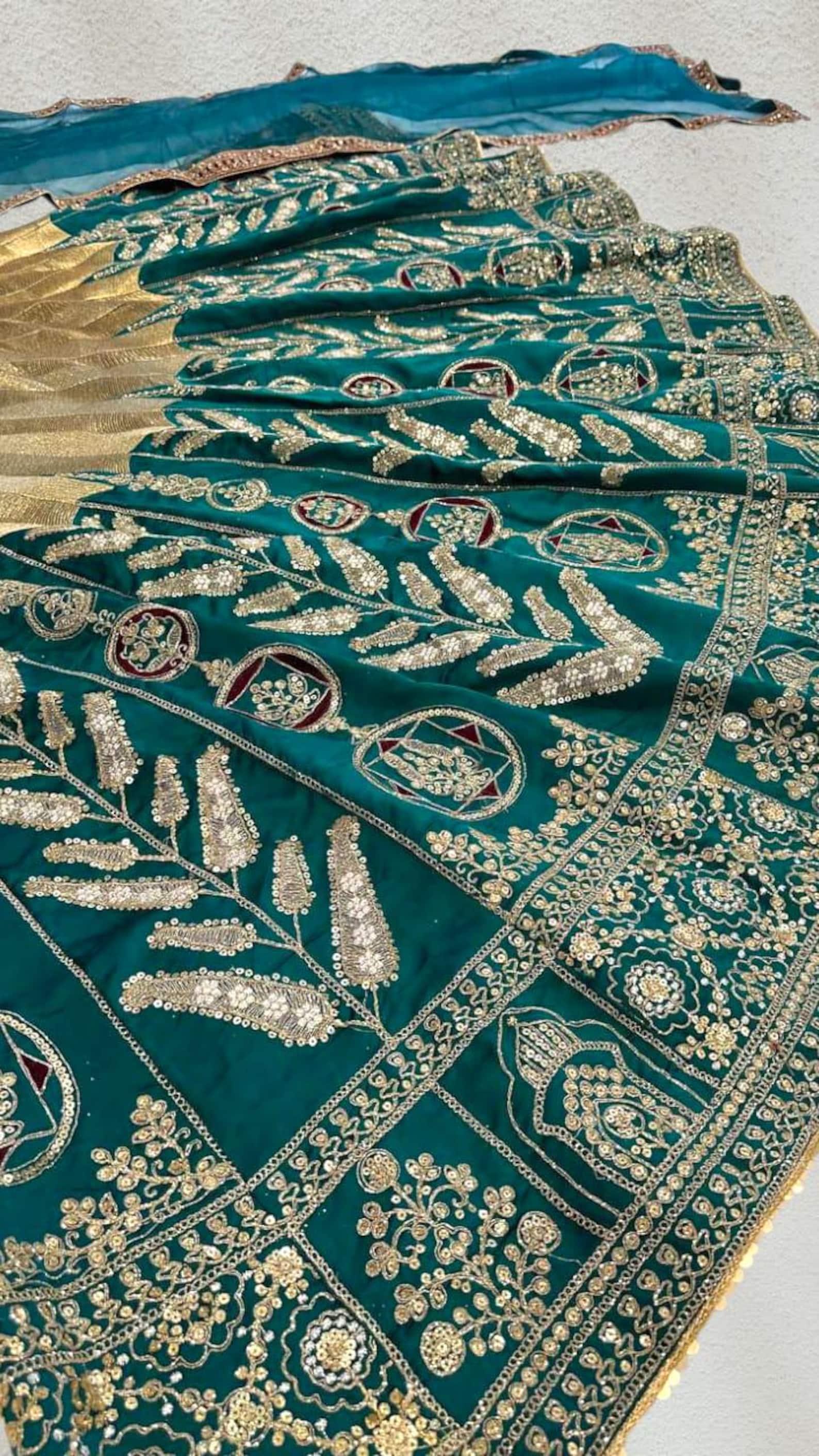 Luxury Mulmul Silk Lehenga With Velvet Blouse,heavy Embroidered Choli ...