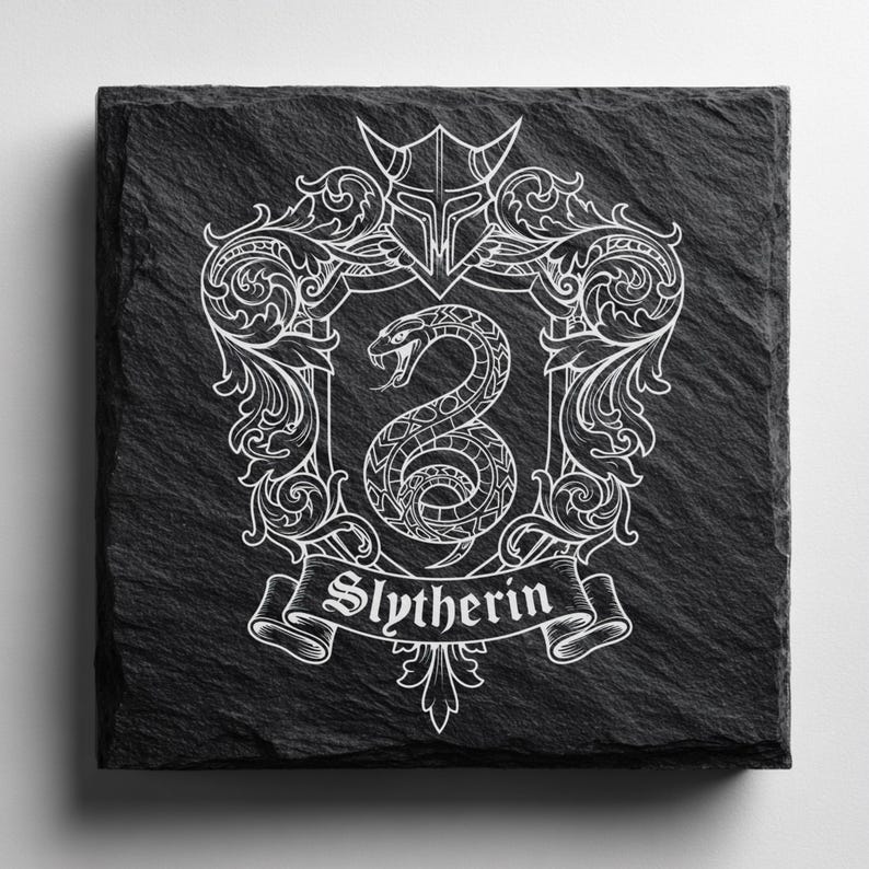 Fantasy Magic School Crests - Laser Engrave Files for Slate Coasters ...
