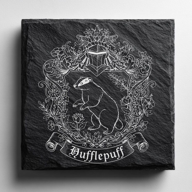 Fantasy Magic School Crests - Laser Engrave Files for Slate Coasters ...