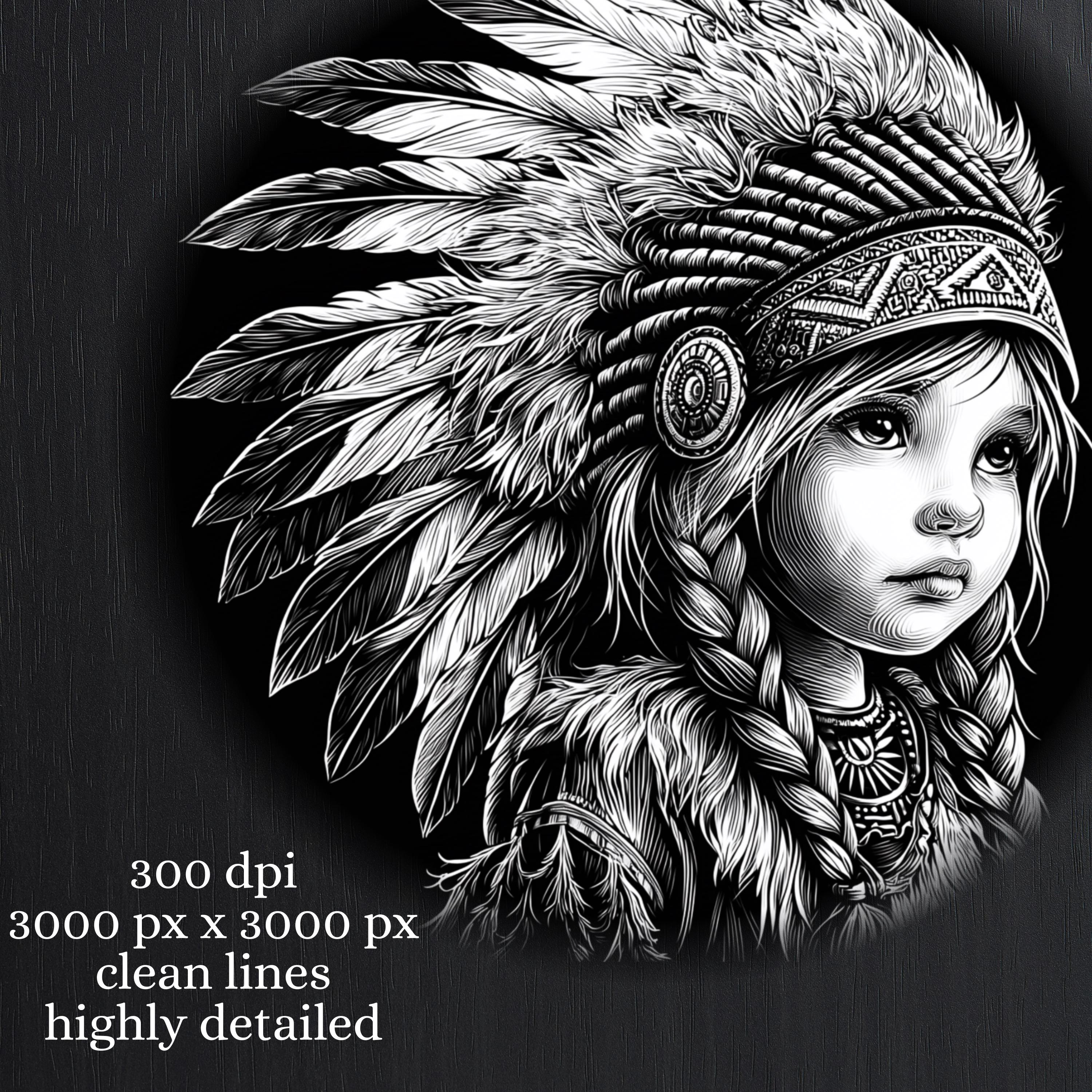Native American Laser Engraving Files | PNG Slate Coaster Design ...