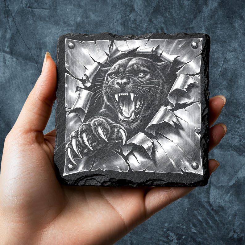 3d Illusion Laser Files for Engraving | Slate Coaster Designs | Digital ...