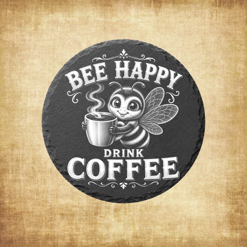 Coffee Laser Files for Slate Engraving | Coaster Designs | Digital ...