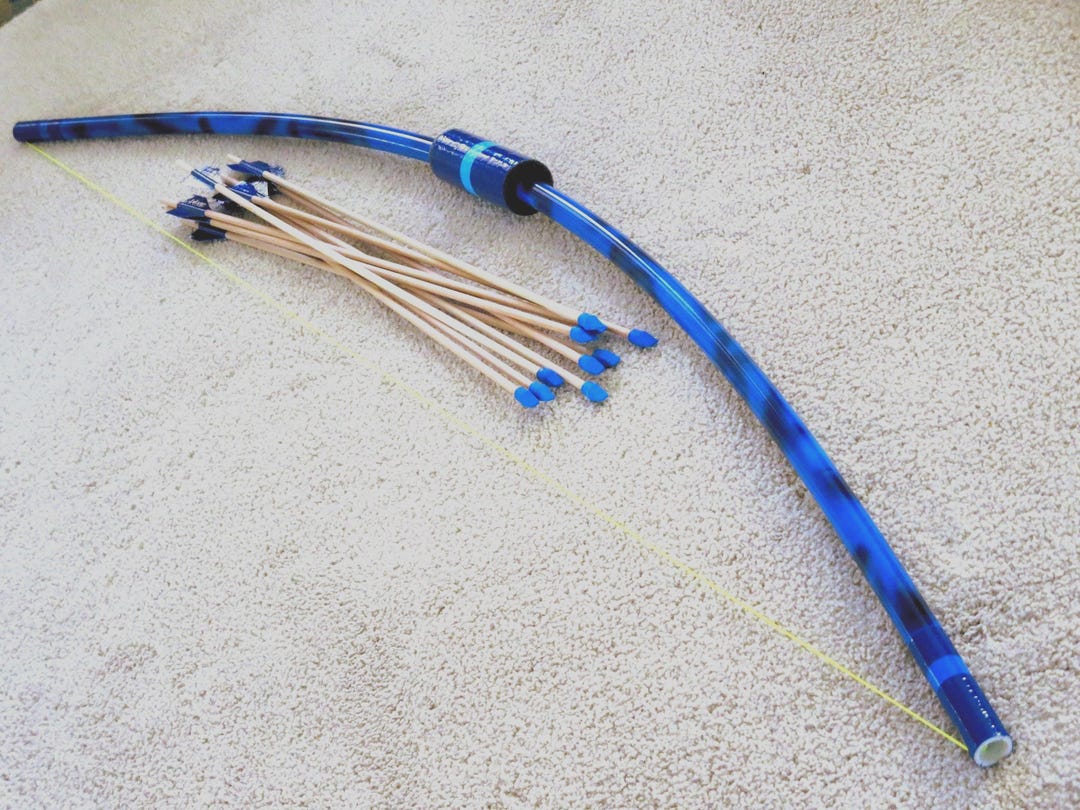 PVC Longbow Set: 58" Kids Archery Toy With 10 Arrows. - Etsy