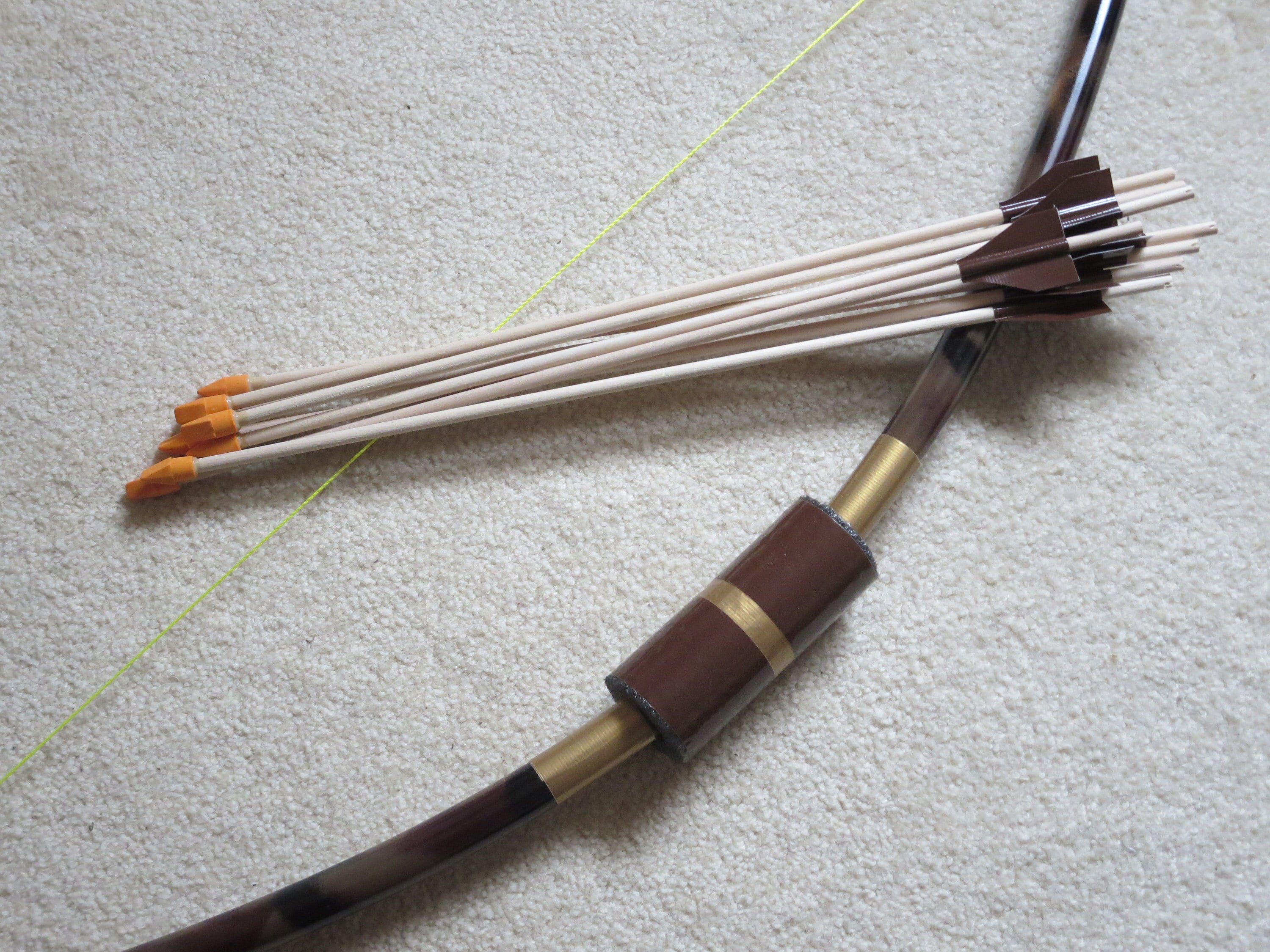 Gold Bow And Arrow Weapon