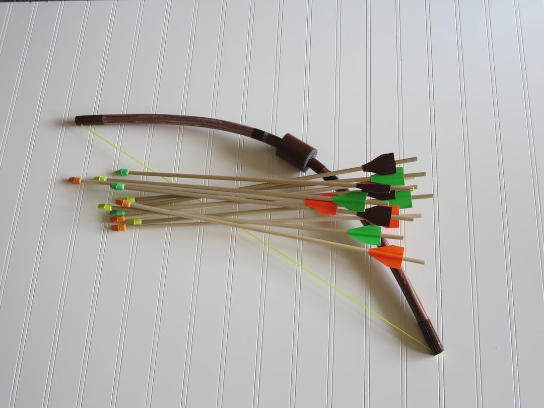 Wood Effect PVC Bow With Waterproof Quiver and 12 Rubber - Etsy