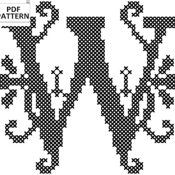 Letter W Embroidery - Etsy