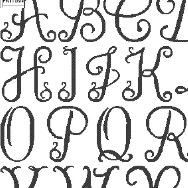 Cross Stitch Letters - Etsy