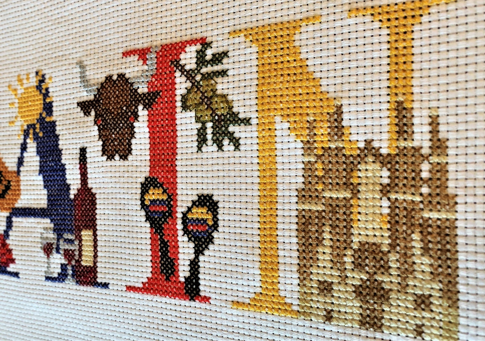 Spain Counted Cross Stitch PDF Chart What Spain is Famous for - Etsy