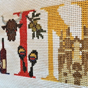 Spain Counted Cross Stitch PDF Chart, What Spain is Famous for Counted ...