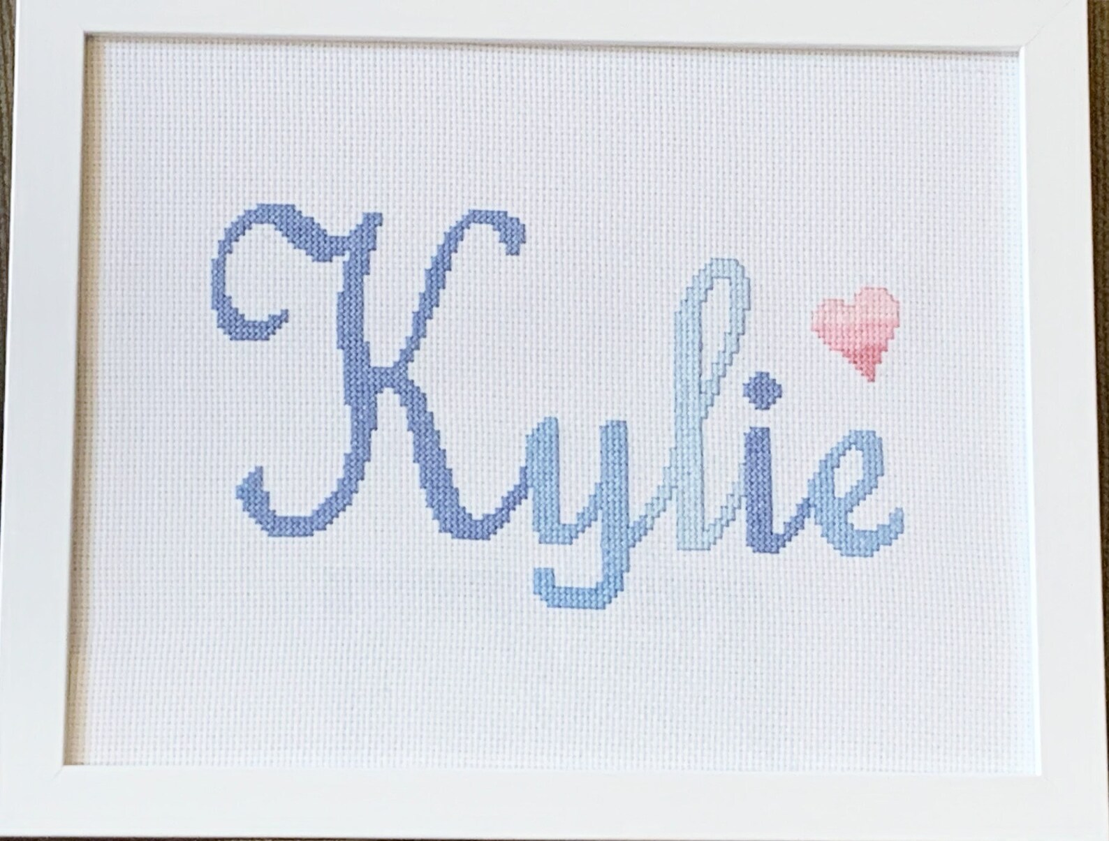 Rainbow Name Cross Stitch Pattern: Large Script Font (PDF Chart) - Etsy