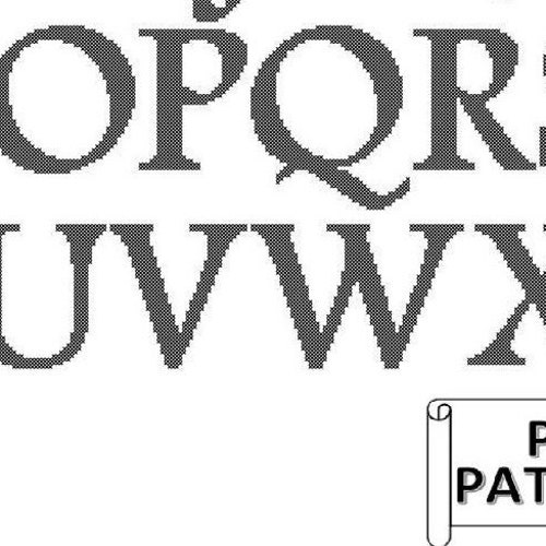 Alphabet Block Letters LARGE Counted Cross Stitch PDF - Etsy