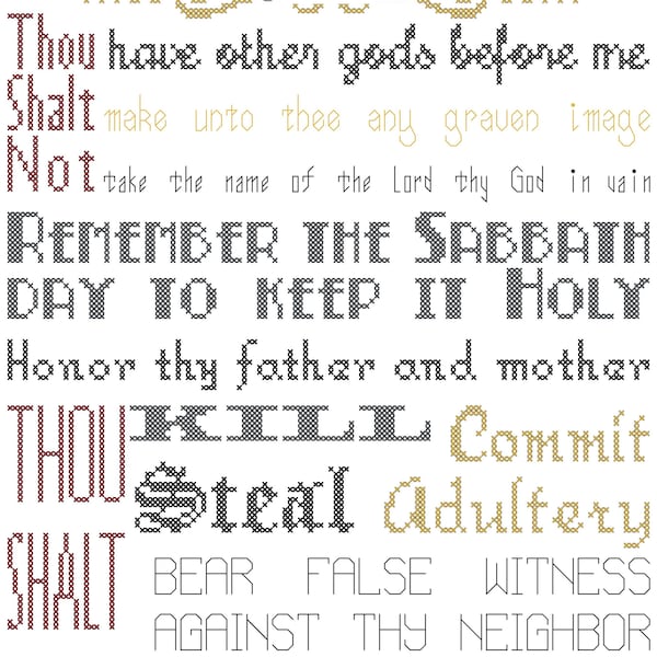 10 Commandments Poster - Etsy