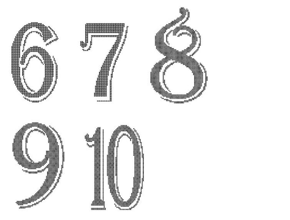 Fancy Numbers 1 10