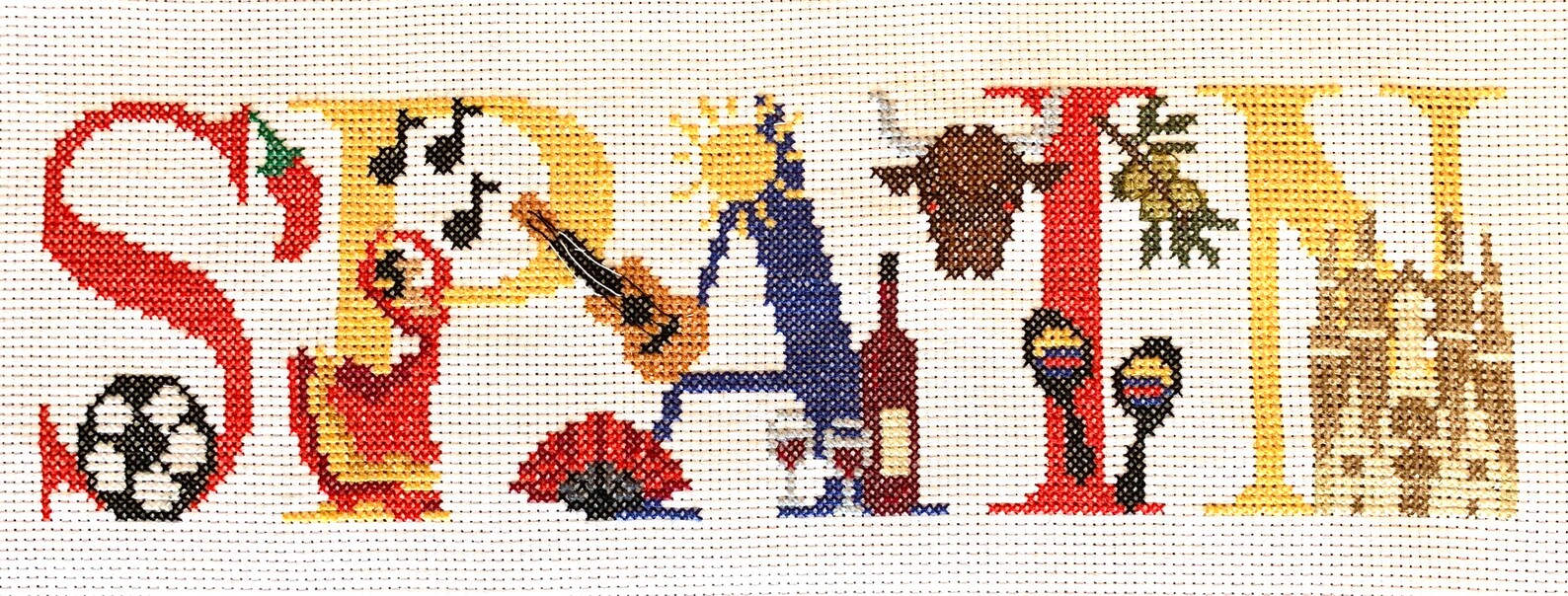 Spain Cross Stitch Pattern: Spanish Landmarks & Culture (PDF Chart) - Etsy