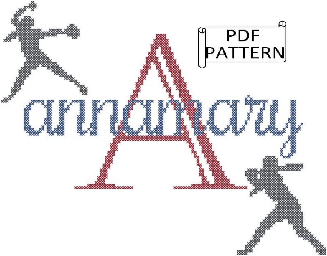 Girls Softball Name Cross Stitch Pattern: Personalized Silhouette (PDF ...