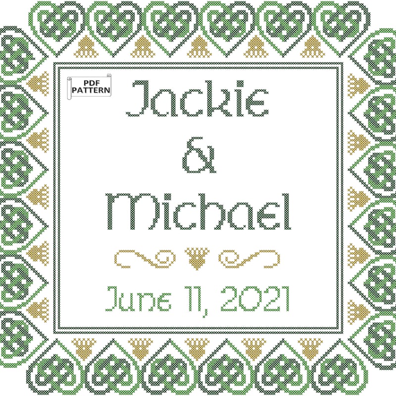 Irish Cross Stitch - Etsy