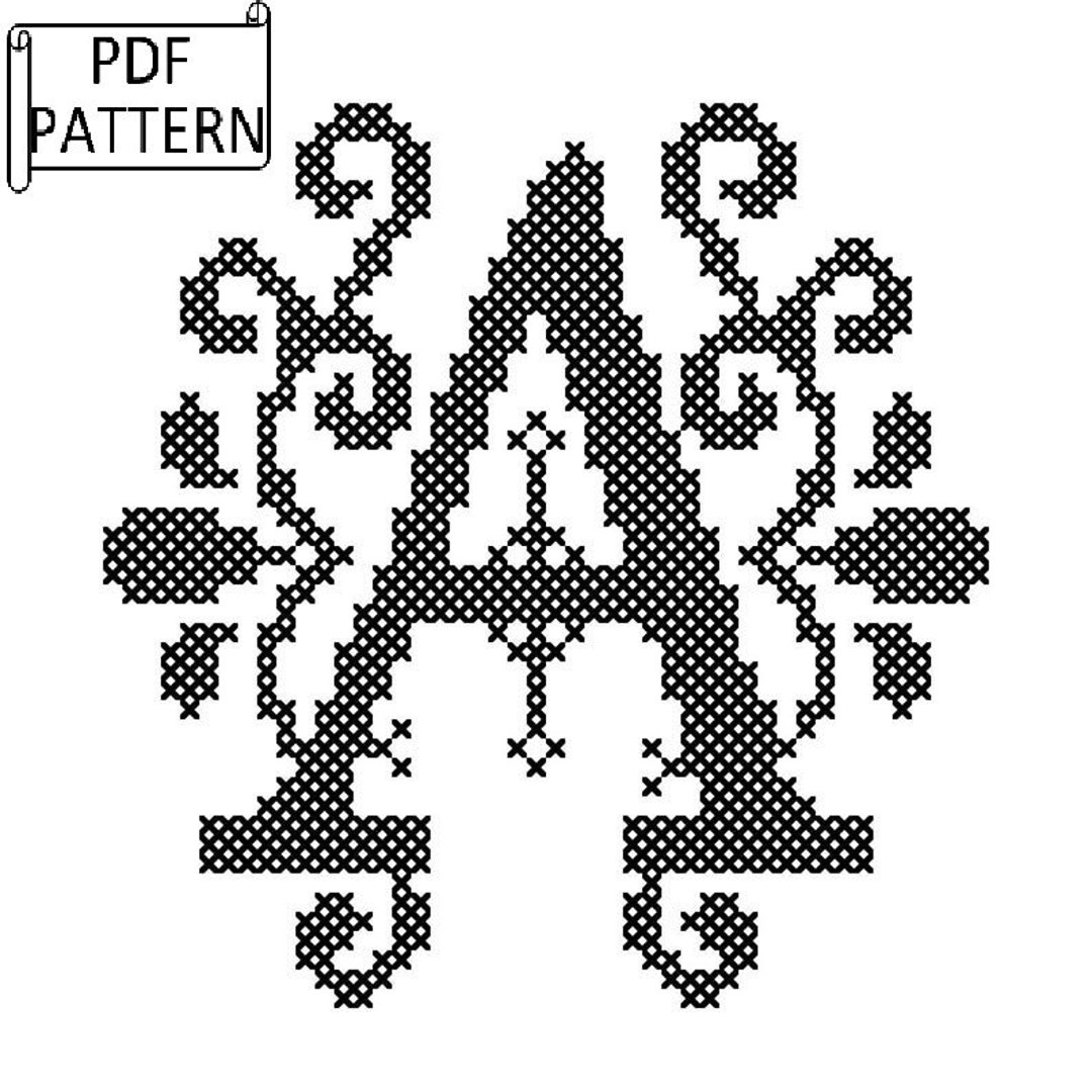 Letter "a" Cross Stitch/cross Stitch Monogram/cross Stitch Initial ...