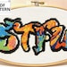 Graffiti STFU Subversive Counted Cross Stitch PDF Pattern for Immediate ...