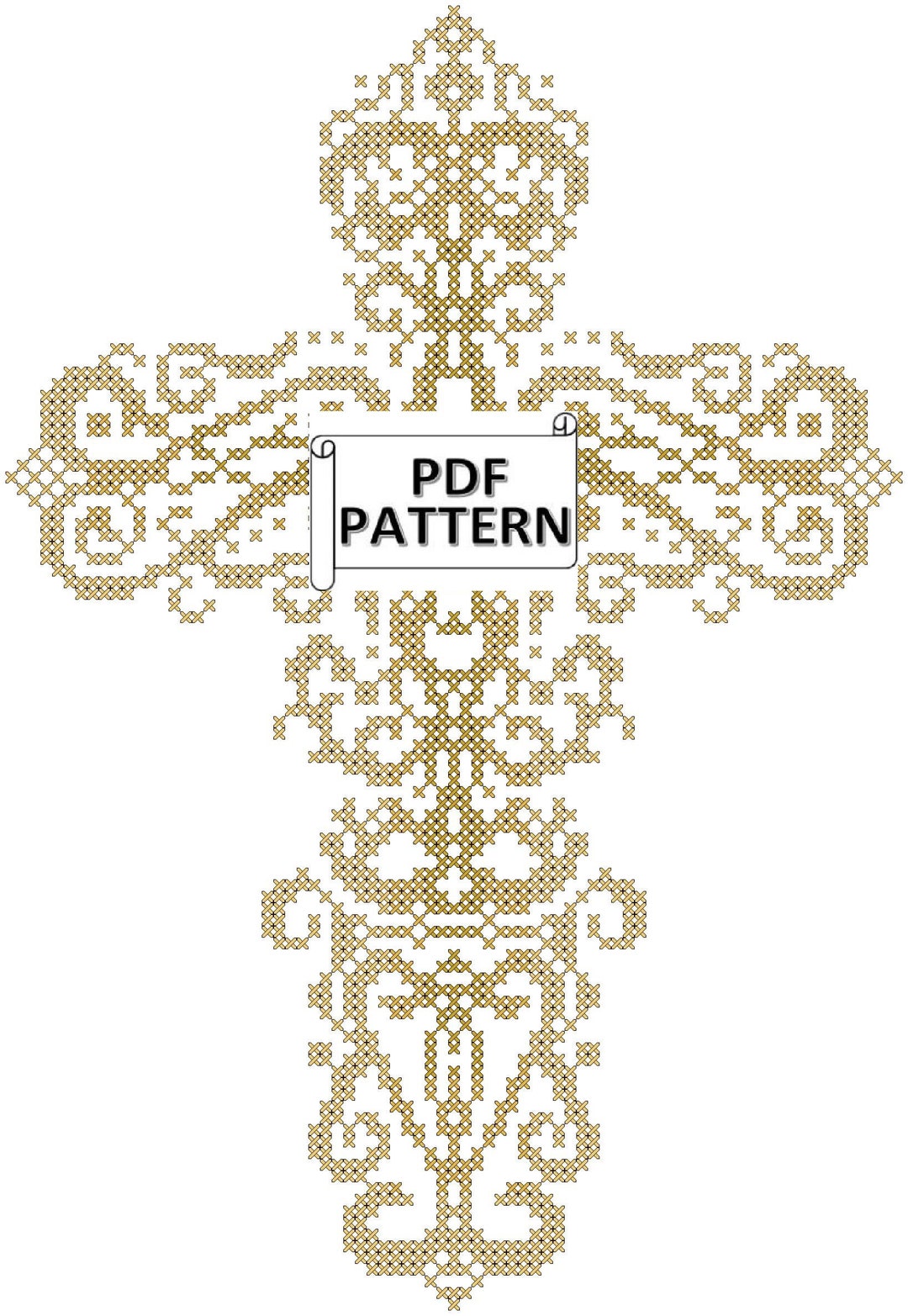 Baptism Cross Stitch PDF Pattern, Religious Cross Stitch Pattern ...