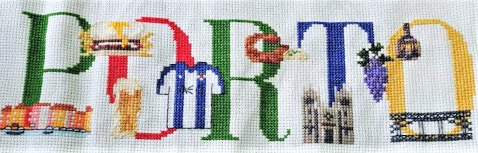 Porto Portugal Cross Stitch Pattern: Travel Vacation Souvenir (PDF ...