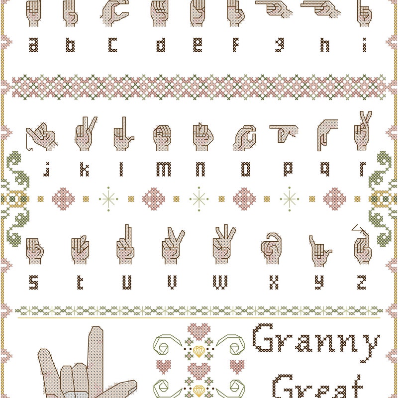 Cross Stitch Sampler - Etsy