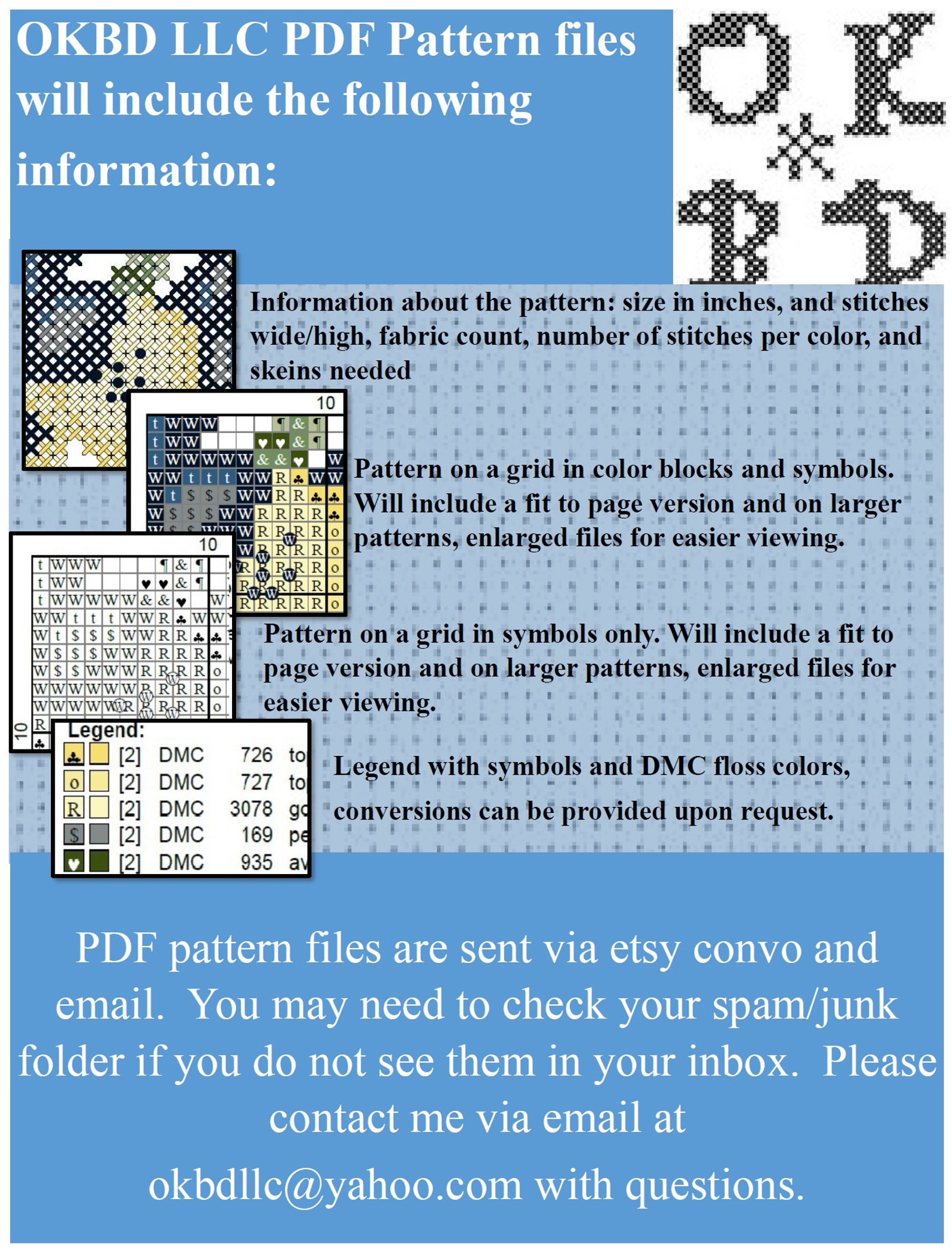 Cowboy Boots Monogram Cross Stitch Pattern: Fishtail Gingham Border ...