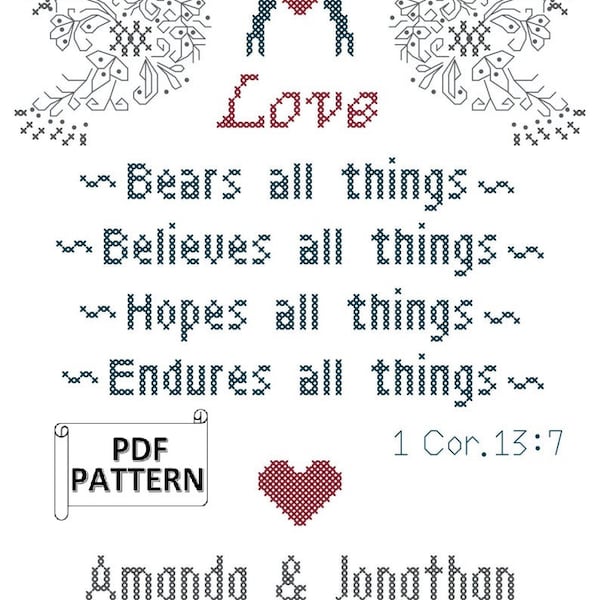 1 Corinthians 13 7 - Etsy