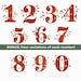 Red Christmas Lights Alphabet PNG SVG Bundle, Letters & Numbers - Etsy