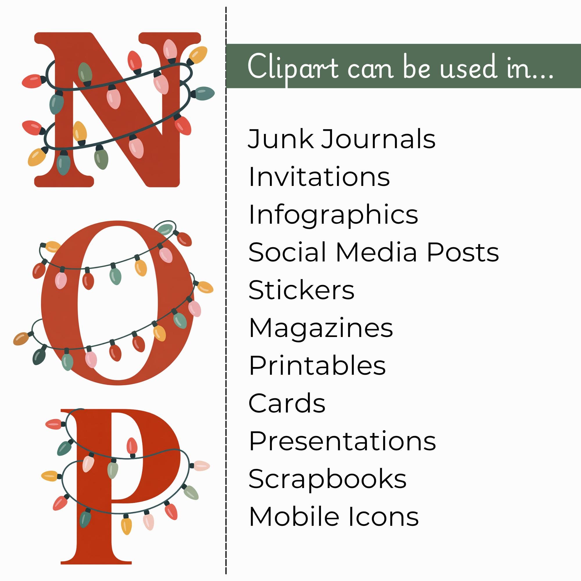 Red Christmas Lights Alphabet PNG SVG Bundle, Letters & Numbers - Etsy