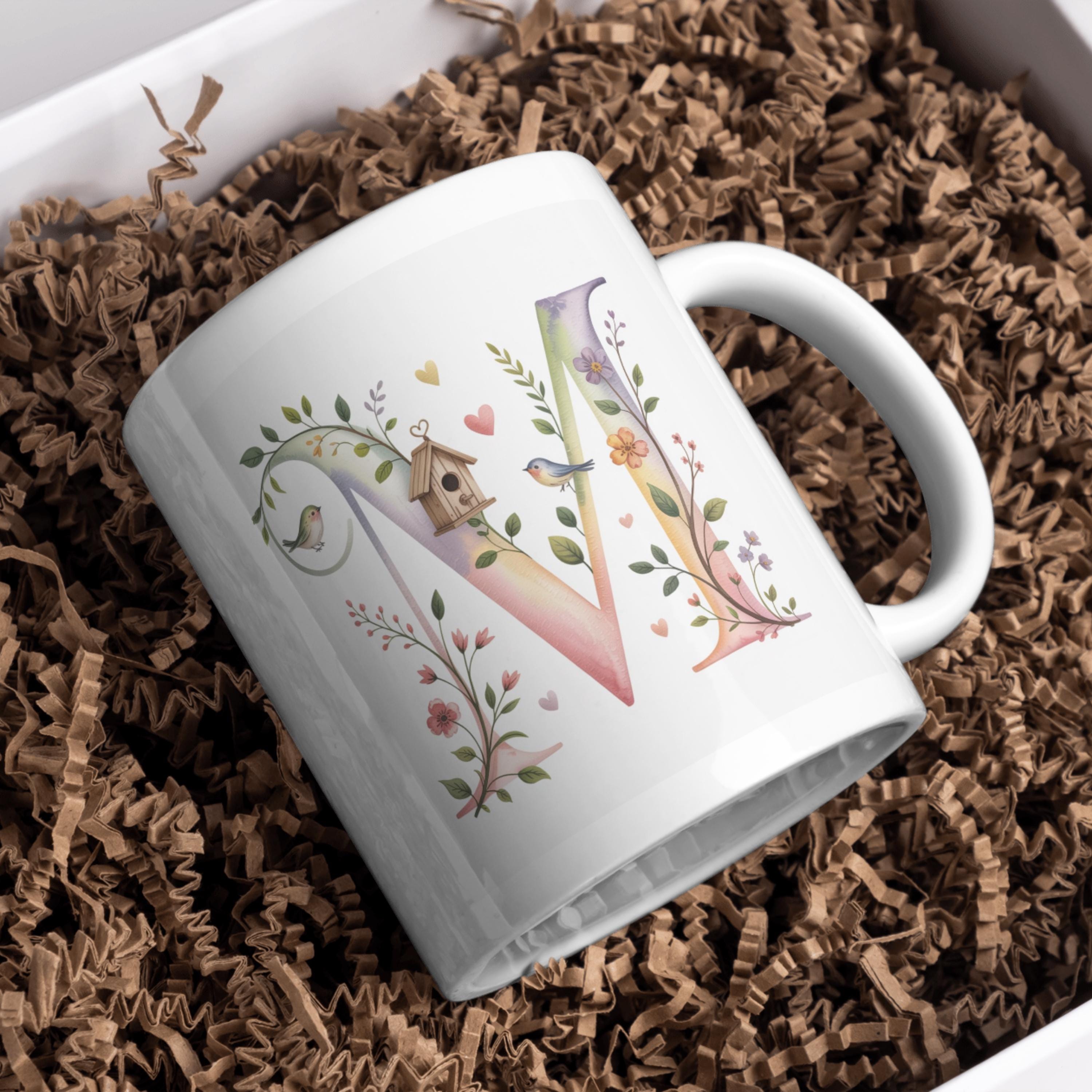 Spring Birdhouse Floral Alphabet Clipart, Pastel Woodland Letters PNG ...
