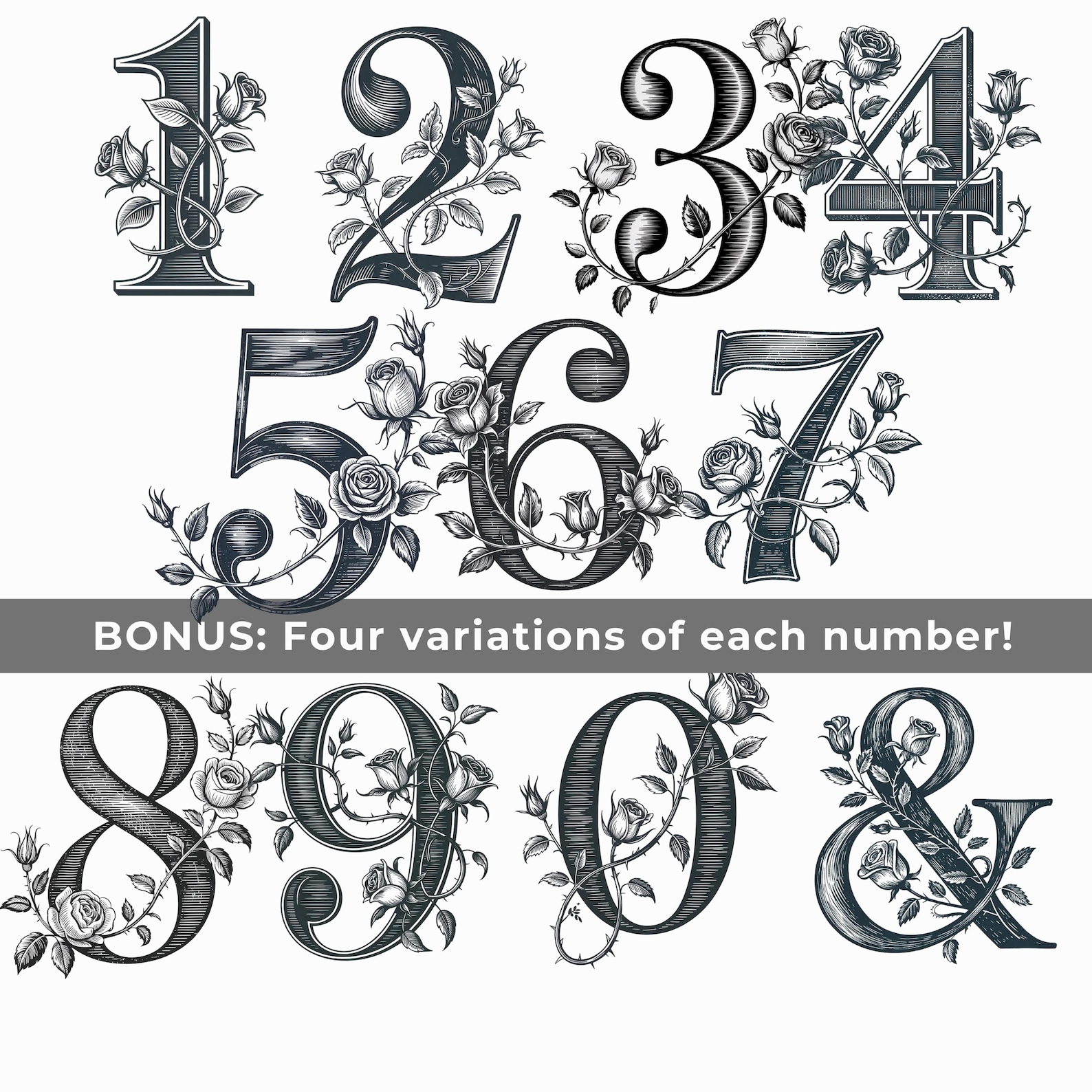 Dark Academia Alphabet SVG PNG, Vintage Engraved Letters, Gothic ...