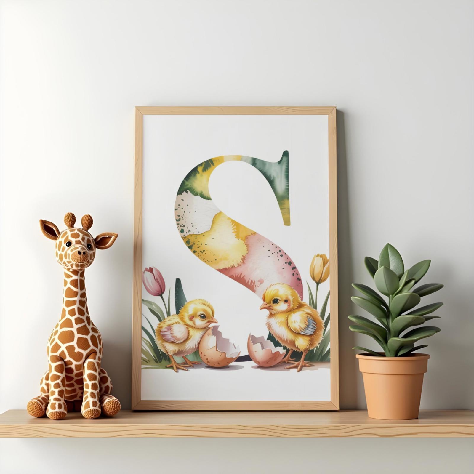 Easter Chick Alphabet PNG SVG Bundle, Baby Chick Easter Letters, Spring ...