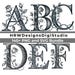 Dark Academia Alphabet SVG PNG, Vintage Engraved Letters, Gothic ...