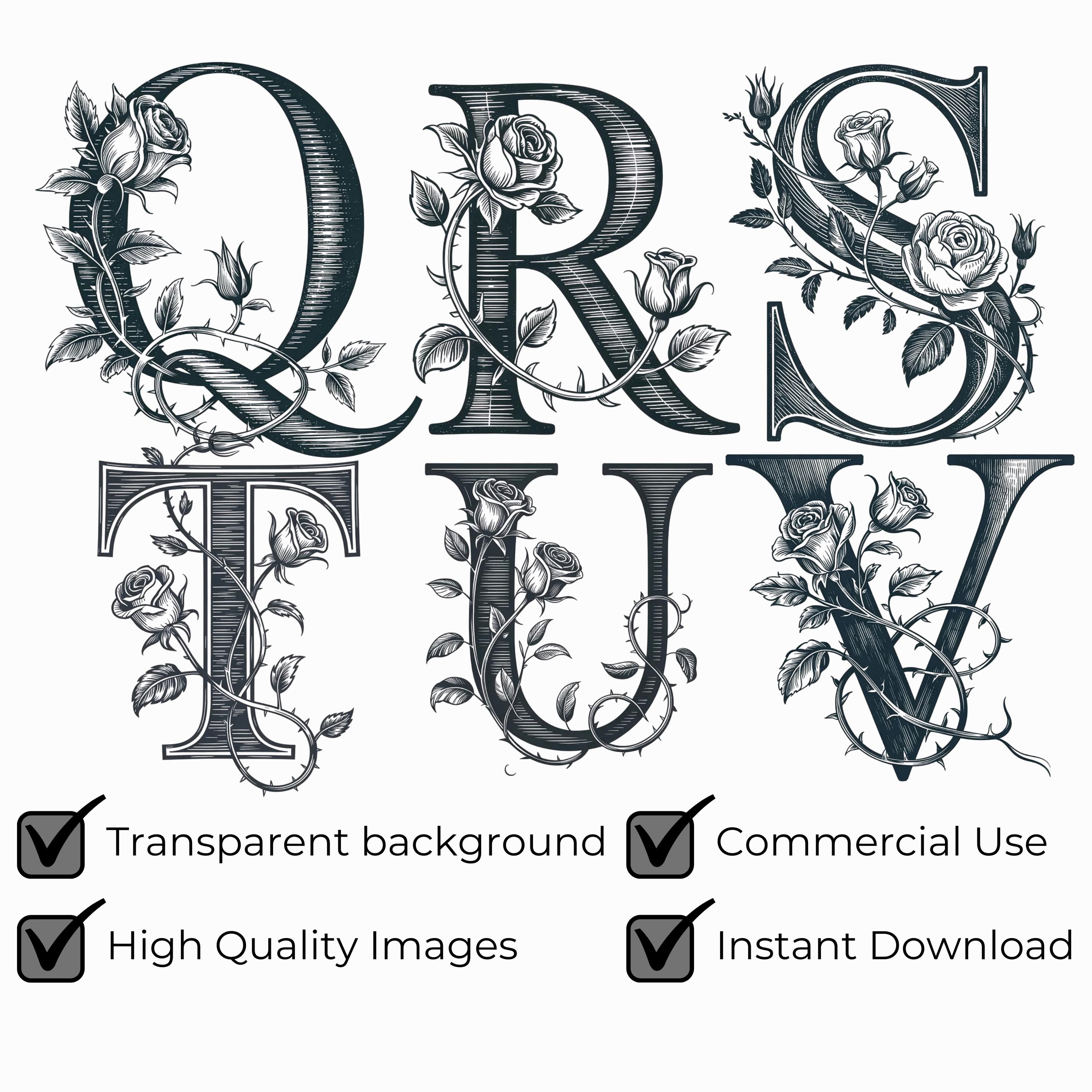 Dark Academia Alphabet SVG PNG, Vintage Engraved Letters, Gothic ...