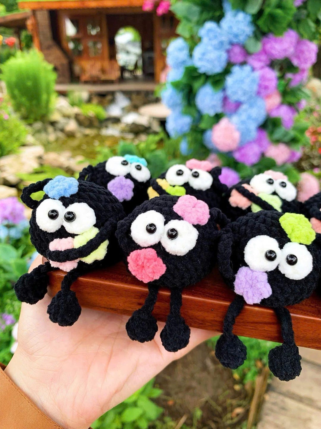 Crochet Soot Sprite Plush – Handmade Ghibli Inspired Amigurumi - Etsy