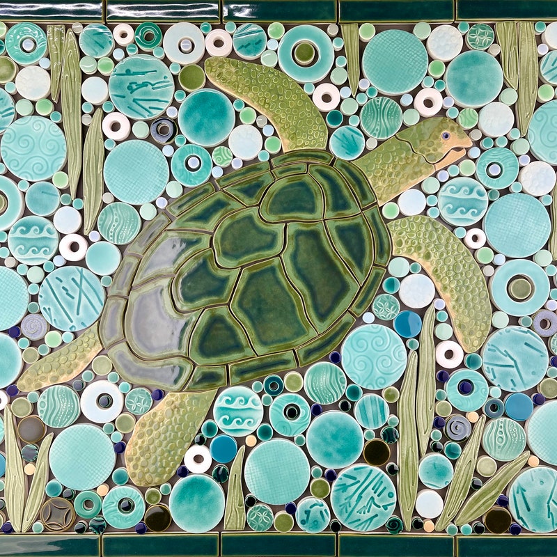 Turtle Shower Tile - Etsy