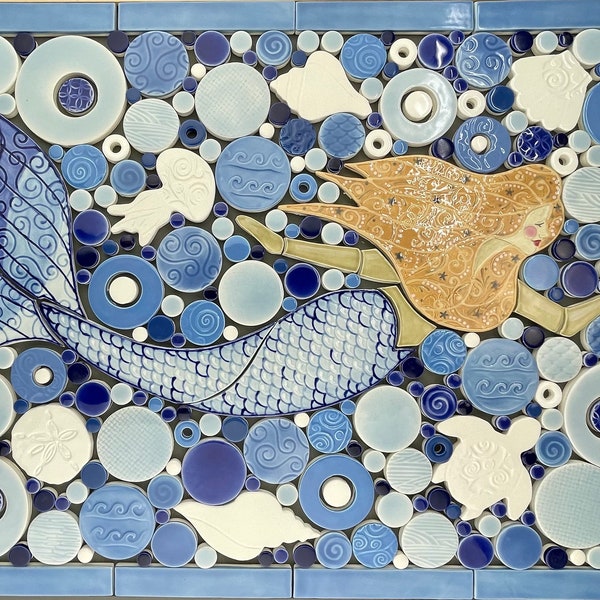 Mermaid Tile - Etsy
