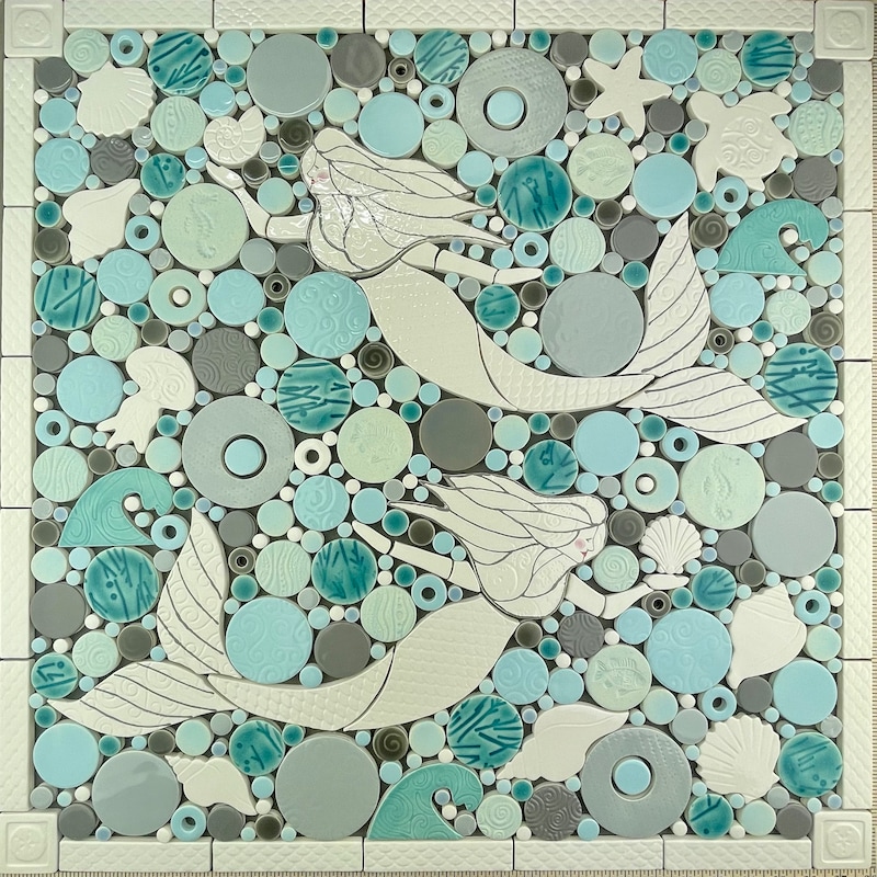 Mermaid Tile - Etsy