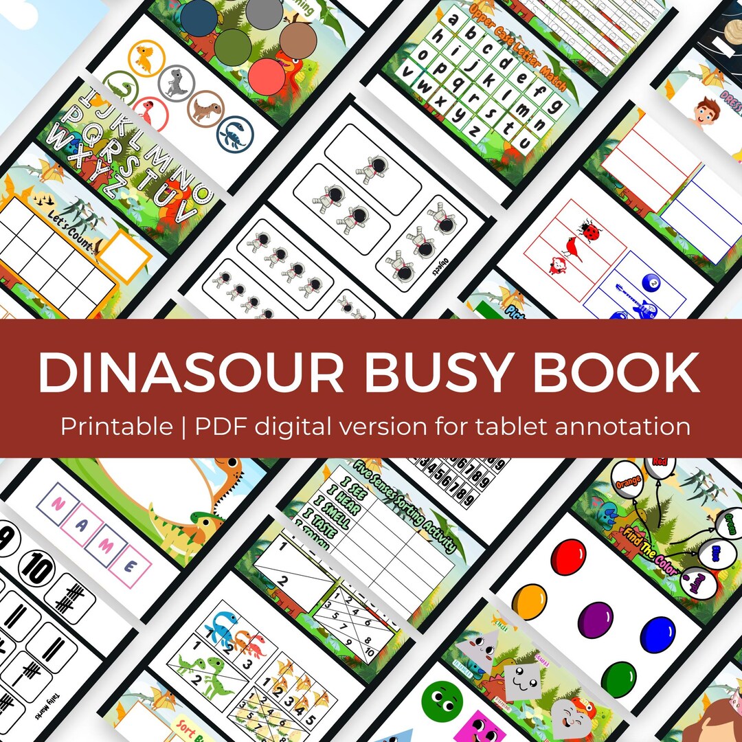 Animal Busy Book PDF - Etsy