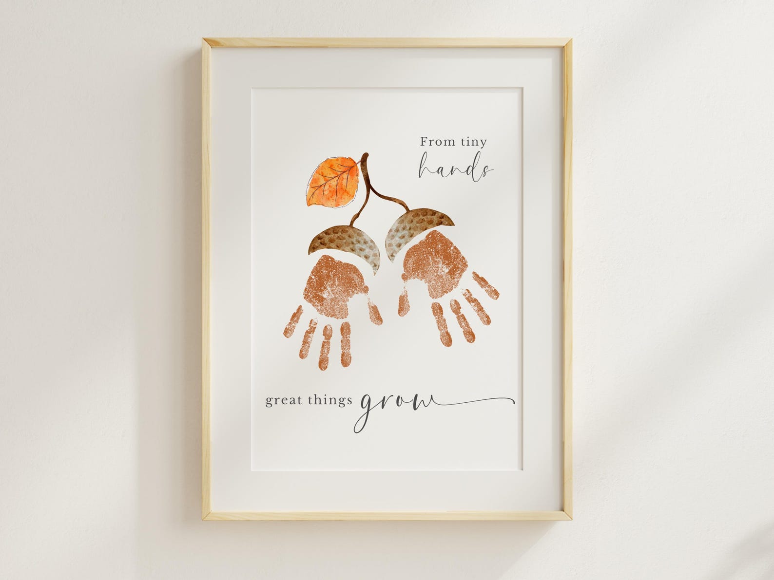 Fall Acorns Toddler Handprint Craft | Easy Toddler Fall Craft | Fall ...