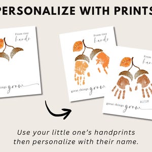 Fall Acorns Toddler Handprint Craft | Easy Toddler Fall Craft | Fall ...