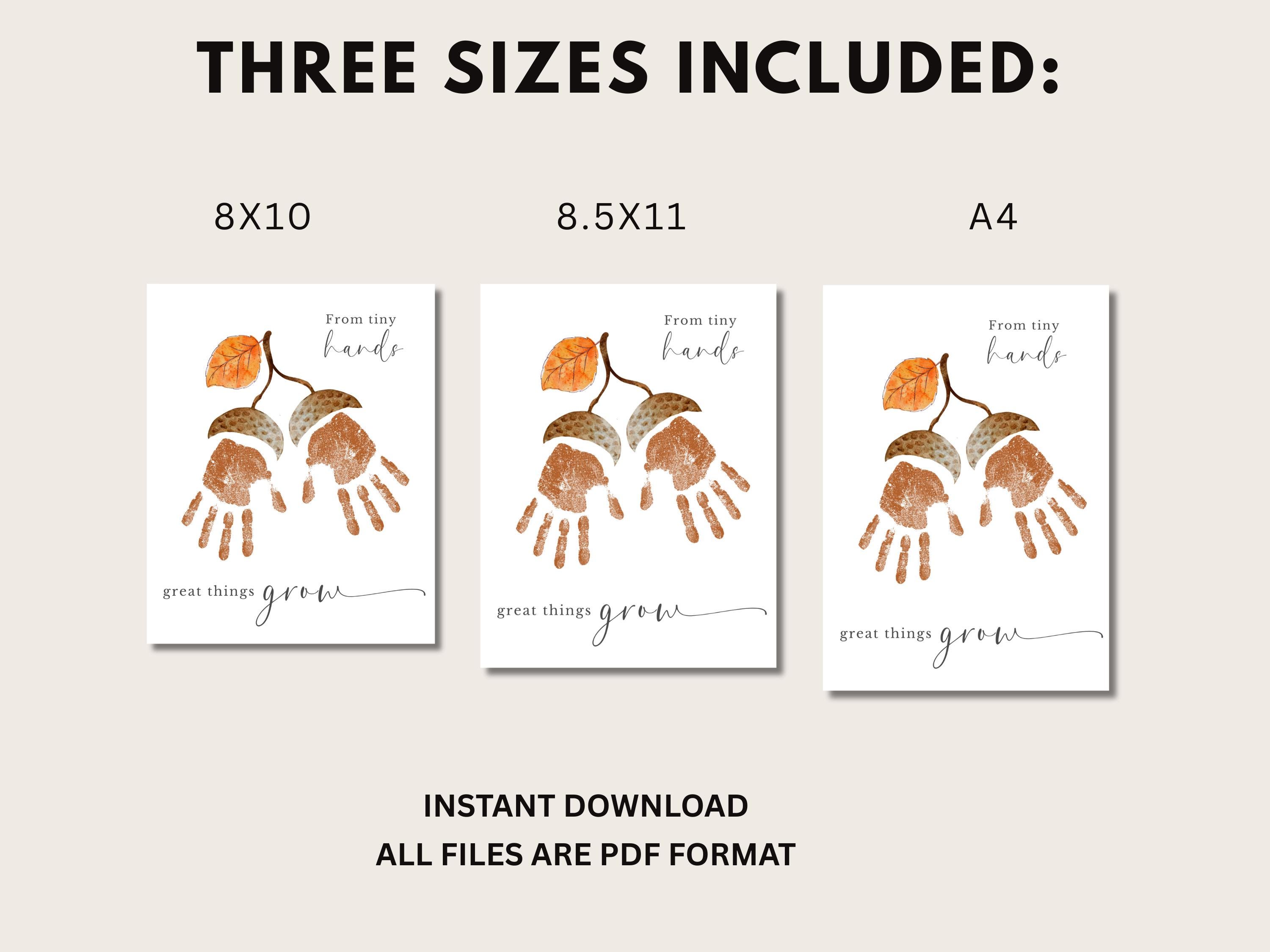 Fall Acorns Toddler Handprint Craft | Easy Toddler Fall Craft | Fall ...