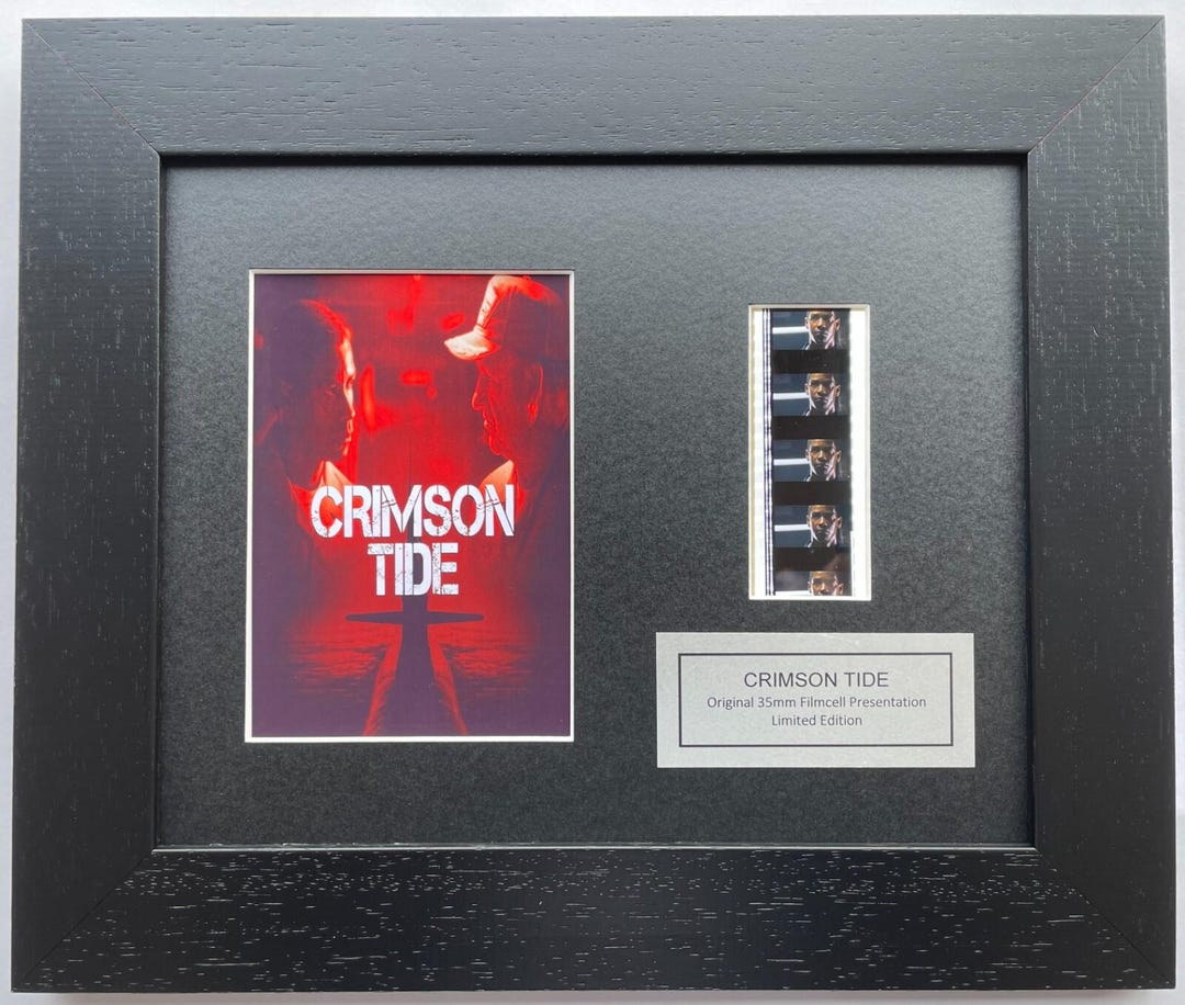 Handmade Display Featuring Original 35mm Film Cells for CRIMSON TIDE ...
