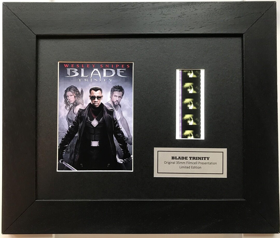 Hand Crafted Display Featuring Original 35mm Film Cells for a BLADE ...