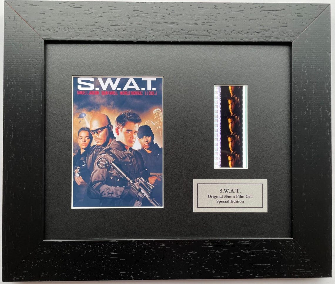 Hand Crafted Display Featuring Original 35mm Film Cells for S.W.A.T ...