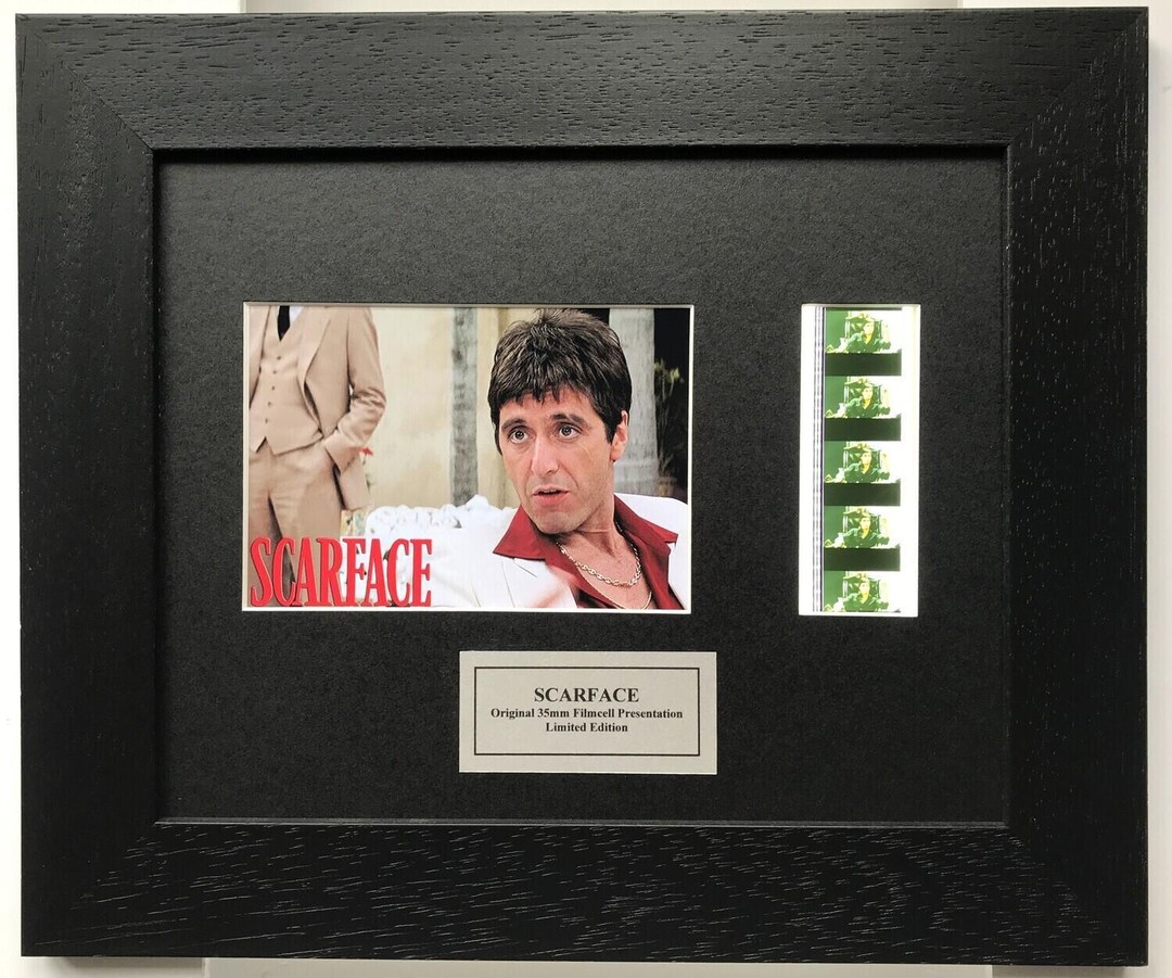 Hand Crafted Display Featuring Original 35mm Film Cells for SCARFACE ...