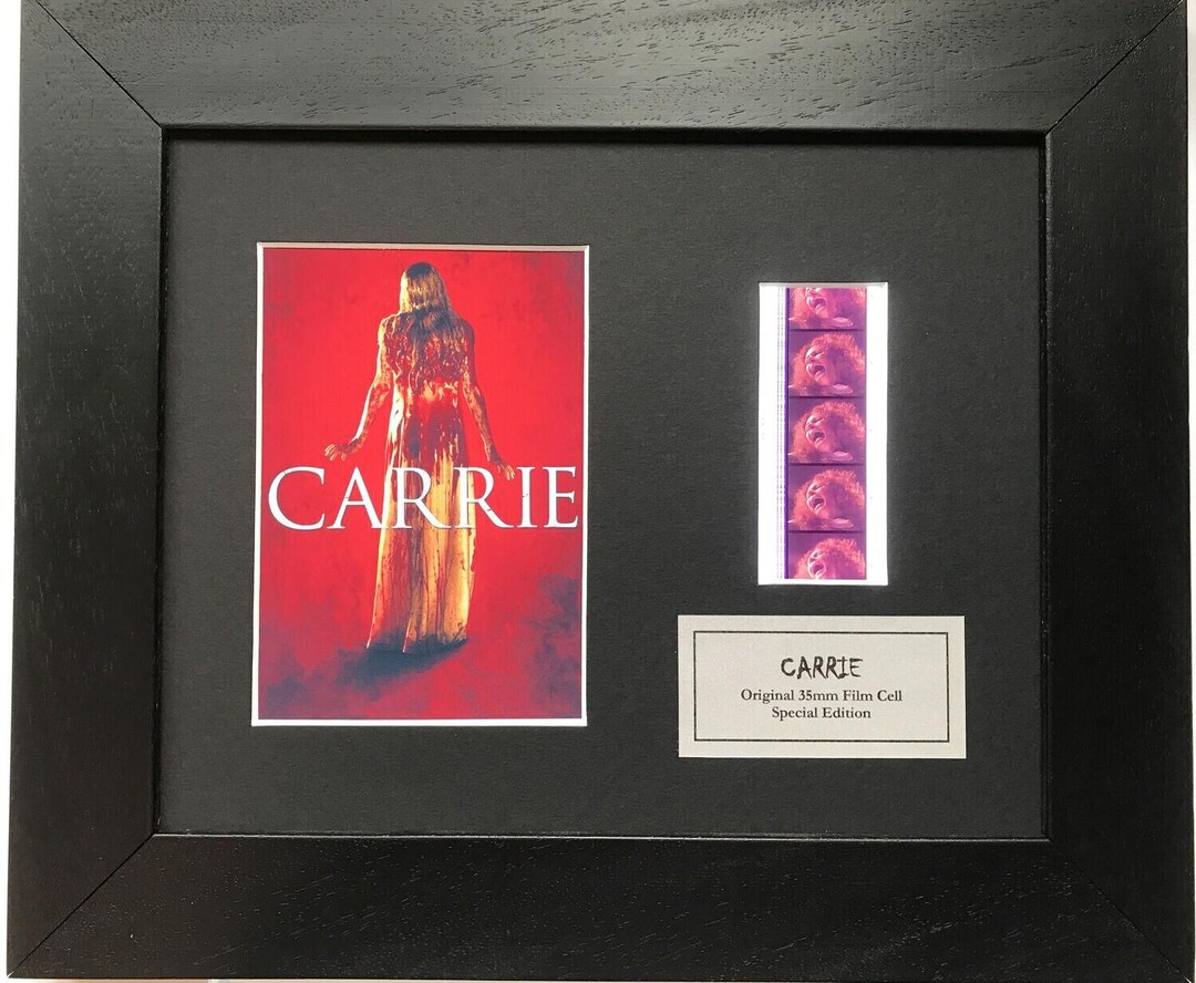 Hand Crafted Display Featuring Original Film Cells for a CARRIE of 1976 ...