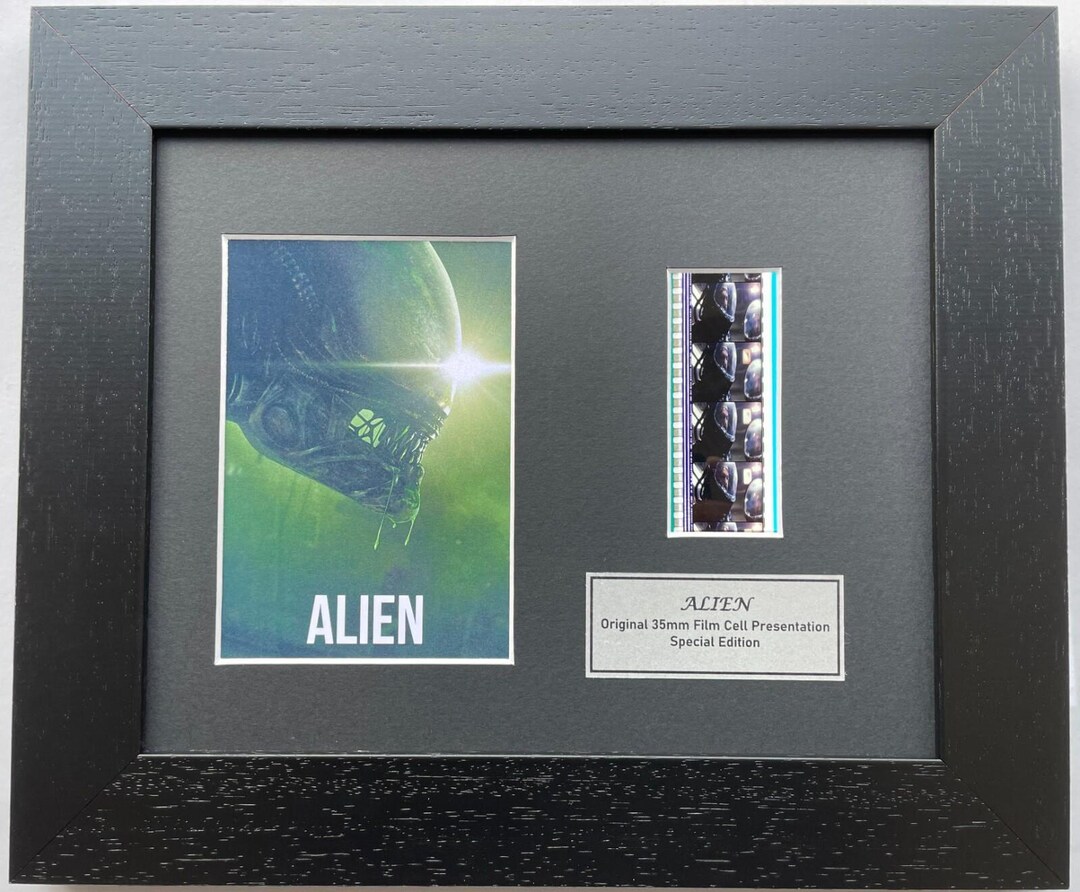 Hand Crafted Display Featuring Original 35mm Film Cells for ALIEN 1979 ...