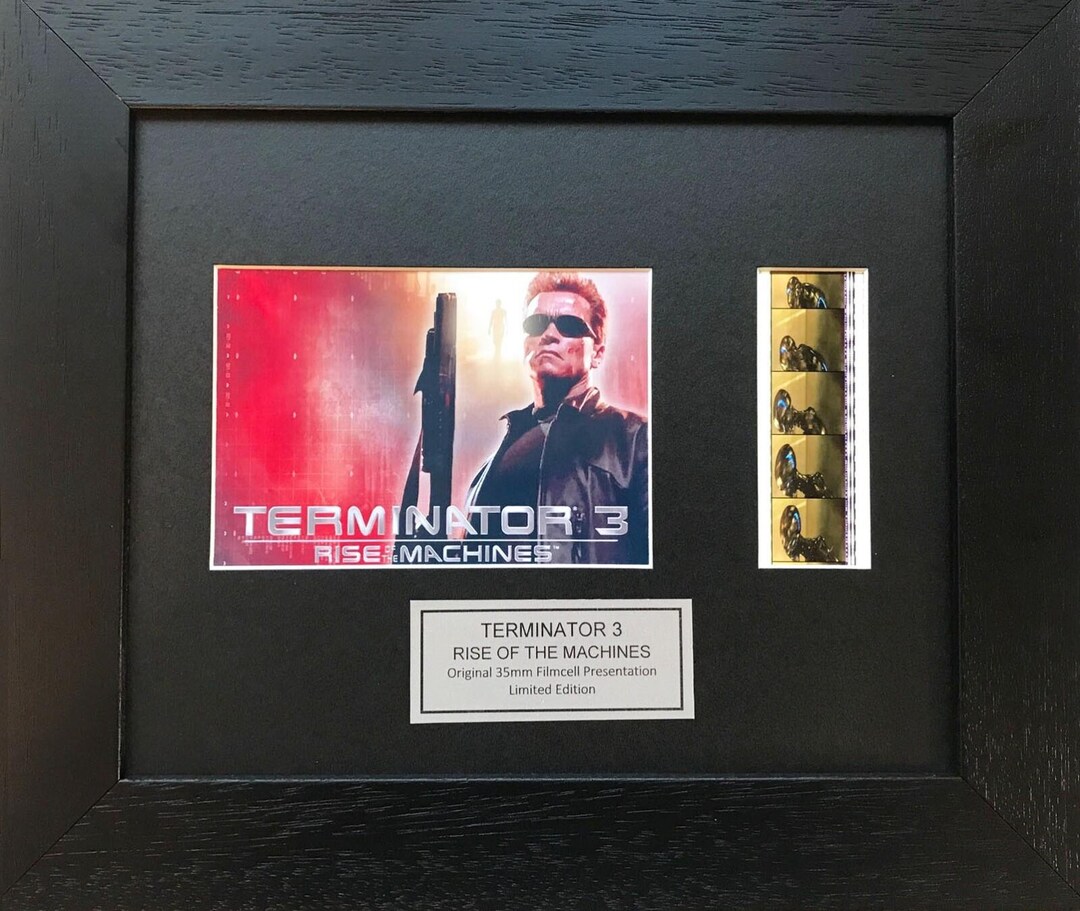 Hand Crafted Display Featuring Original 35mm Film Cells for Terminator ...
